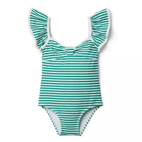 Janie and Jack | Swim | Janie Jack Striped Ruffle Sleeve One Piece ...